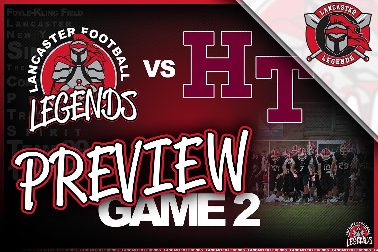 Lancaster Legends Football vs. Hutch Tech September 7th 2018